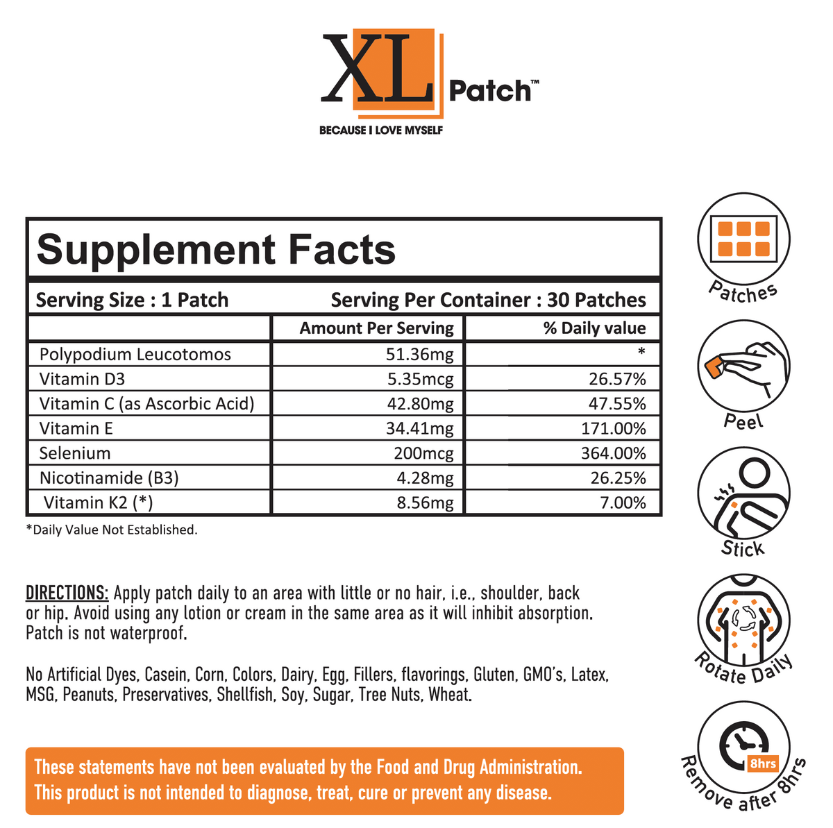 The XLPATCH Sun Bounce Plus Patch, 30 Day Supply – XL Patch